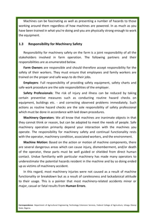 Machinery Safety Tips | PDF