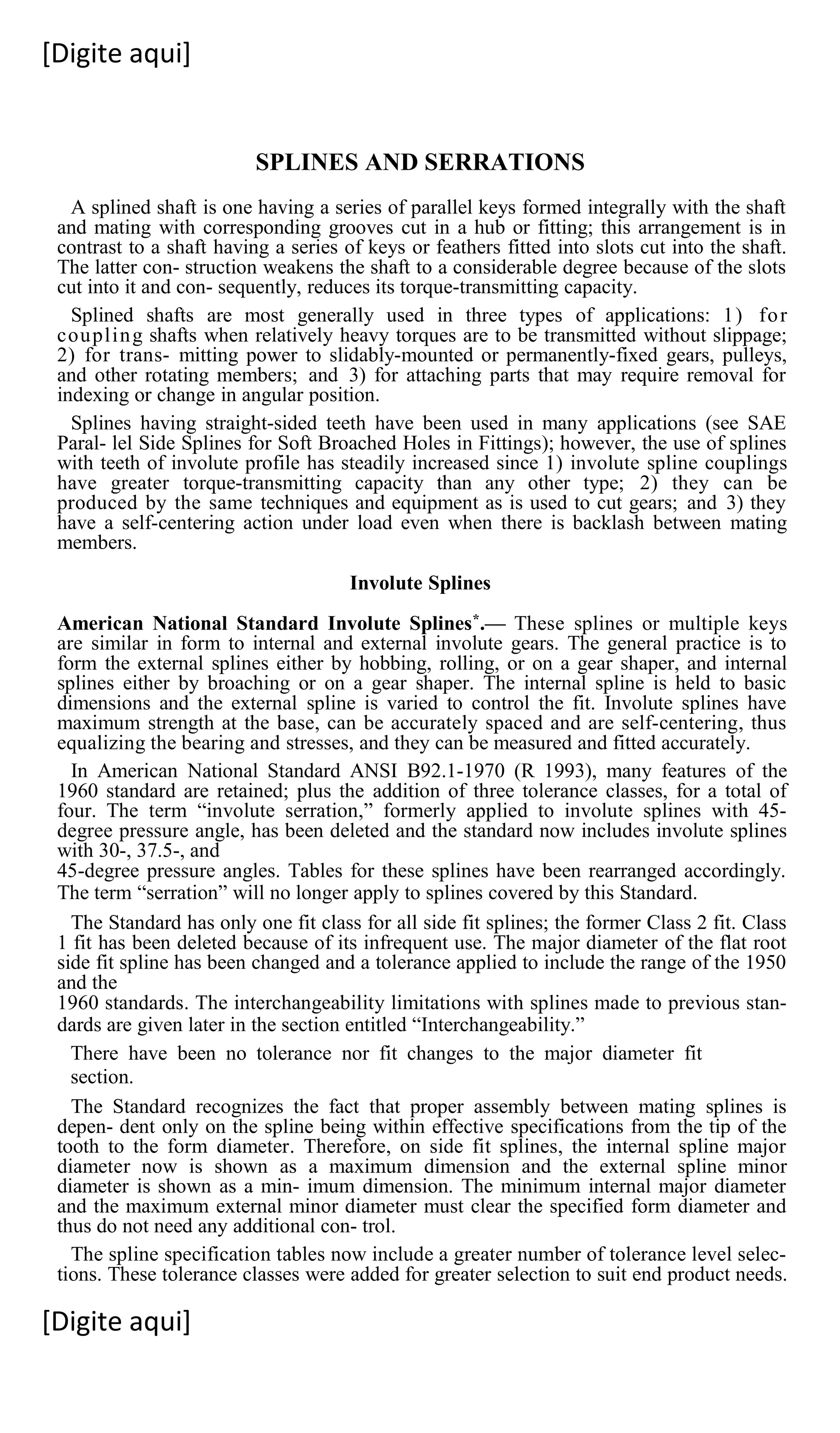 Machinery splines | DOC