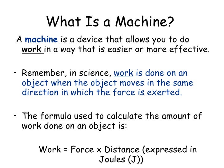 Machines