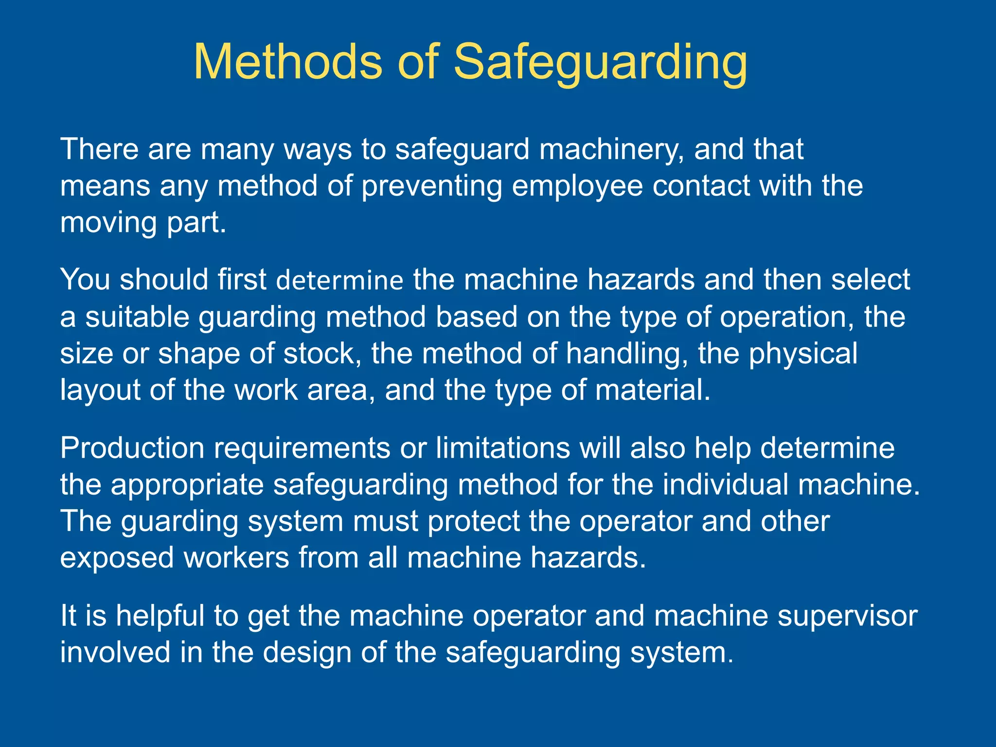 Machine safeguarding | PPTX