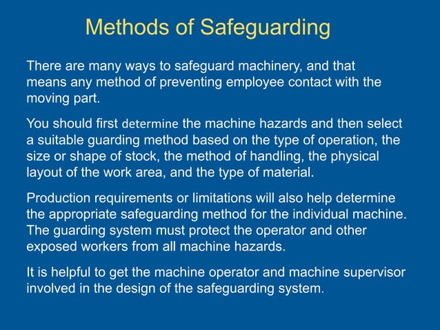 Machine safeguarding | PPTX