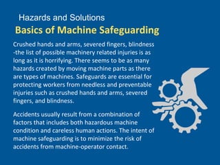 Machine safeguarding | PPTX