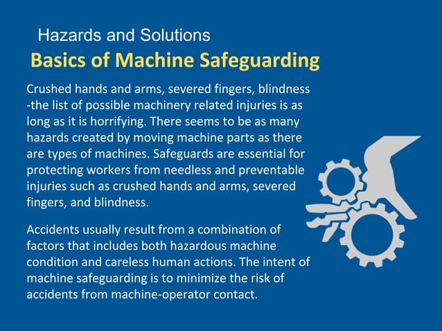 Machine safeguarding | PPTX