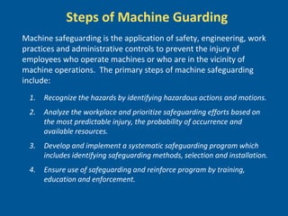 Machine safeguarding | PPTX