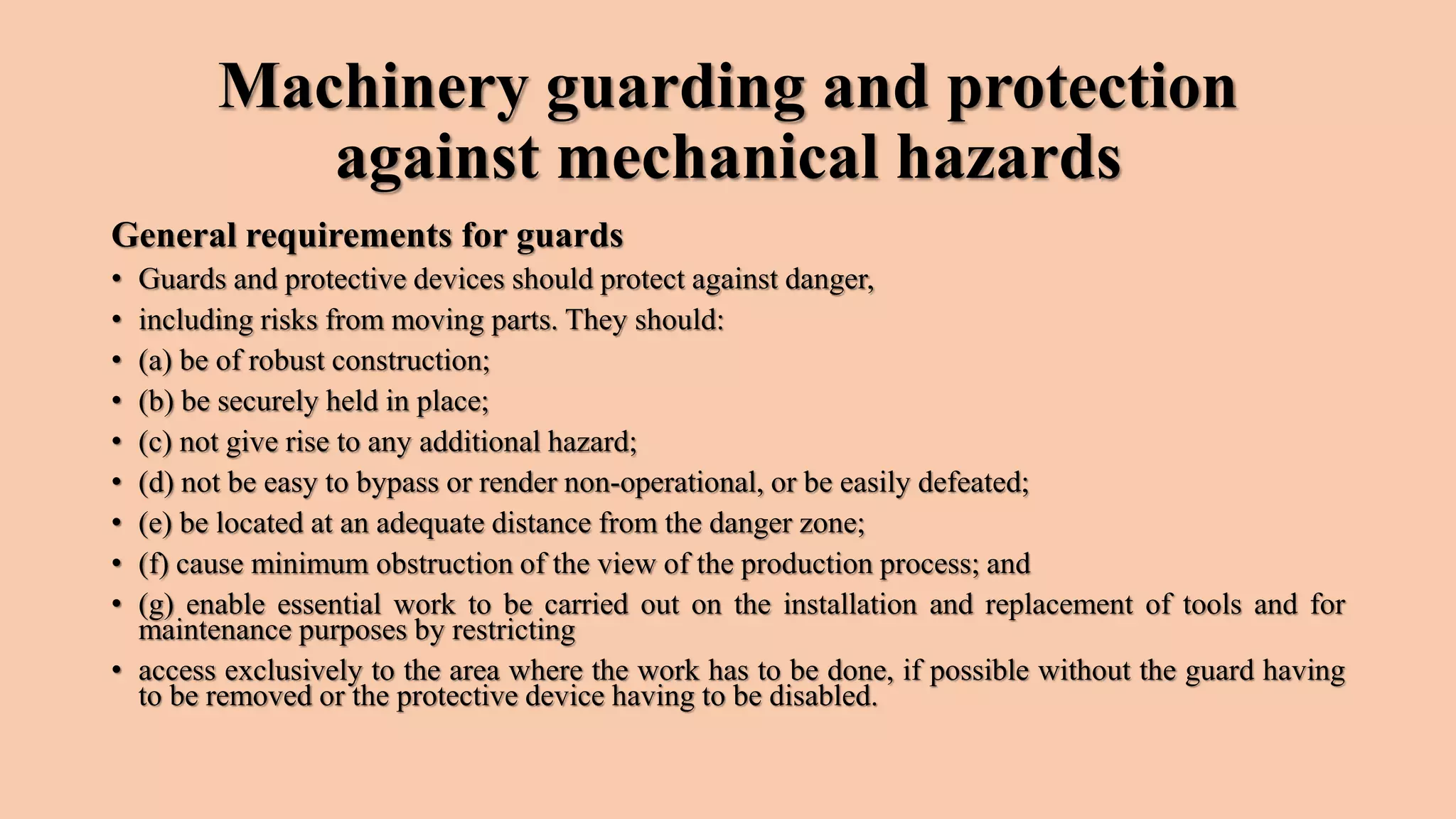 Machine Safety | PPTX