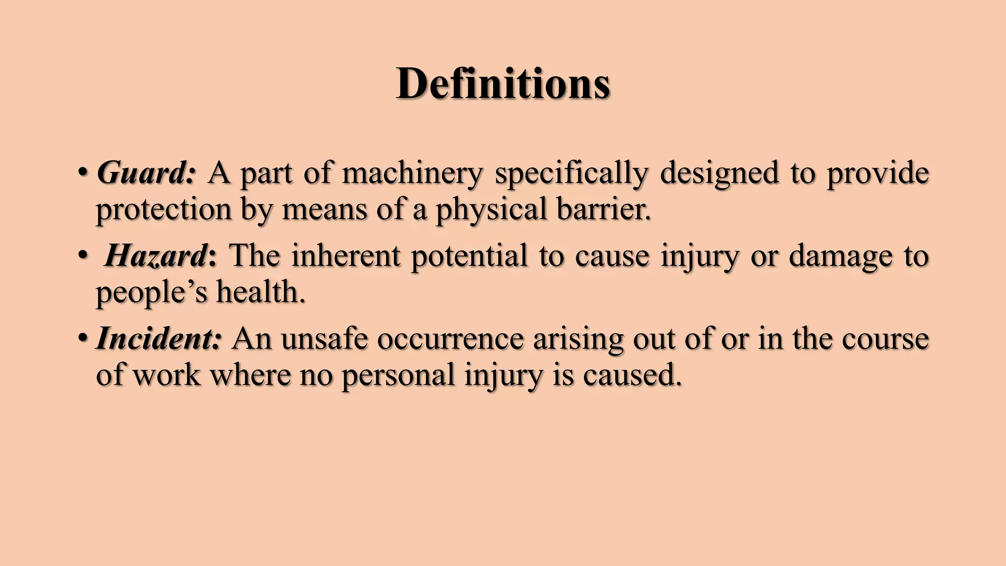 Machine Safety | PPTX
