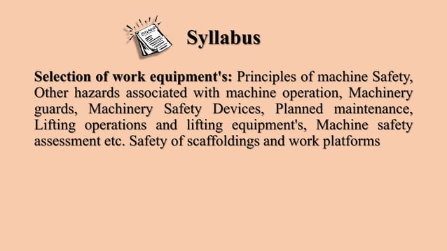 Machine Safety | PPTX