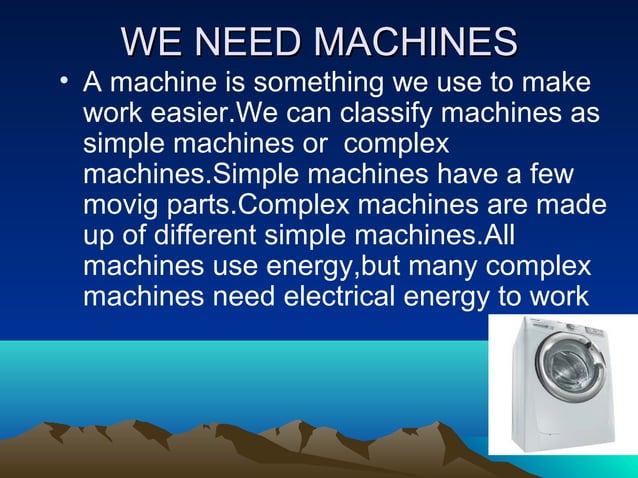 Machines by brenda and elena | PPT