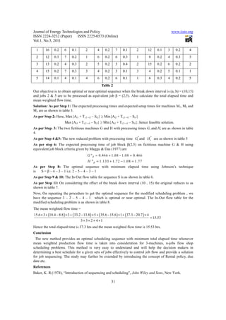 Machines constrained flow shop scheduling processing time, setup time each associated with ...