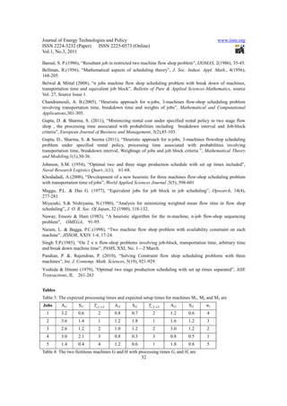 Machines constrained flow shop scheduling processing time, setup time each associated with ...
