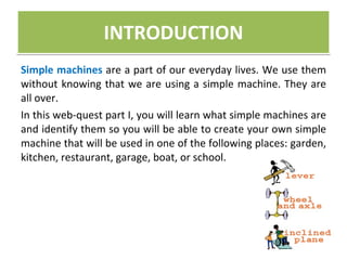 Simple Machines Webquest