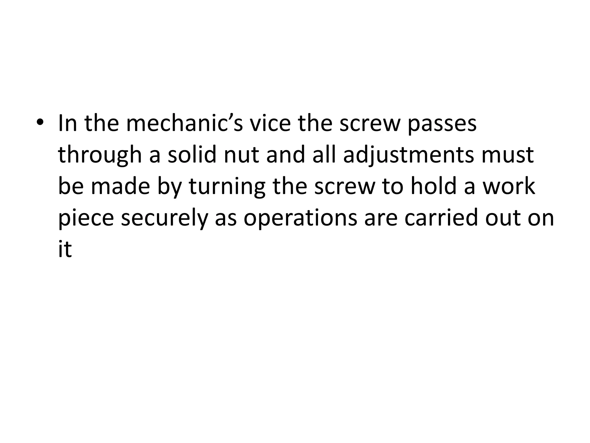 MACHINE TECH. (Bending metals and bench vices.ppt