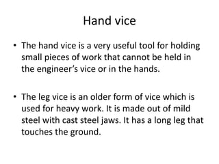 MACHINE TECH. (Bending metals and bench vices.ppt