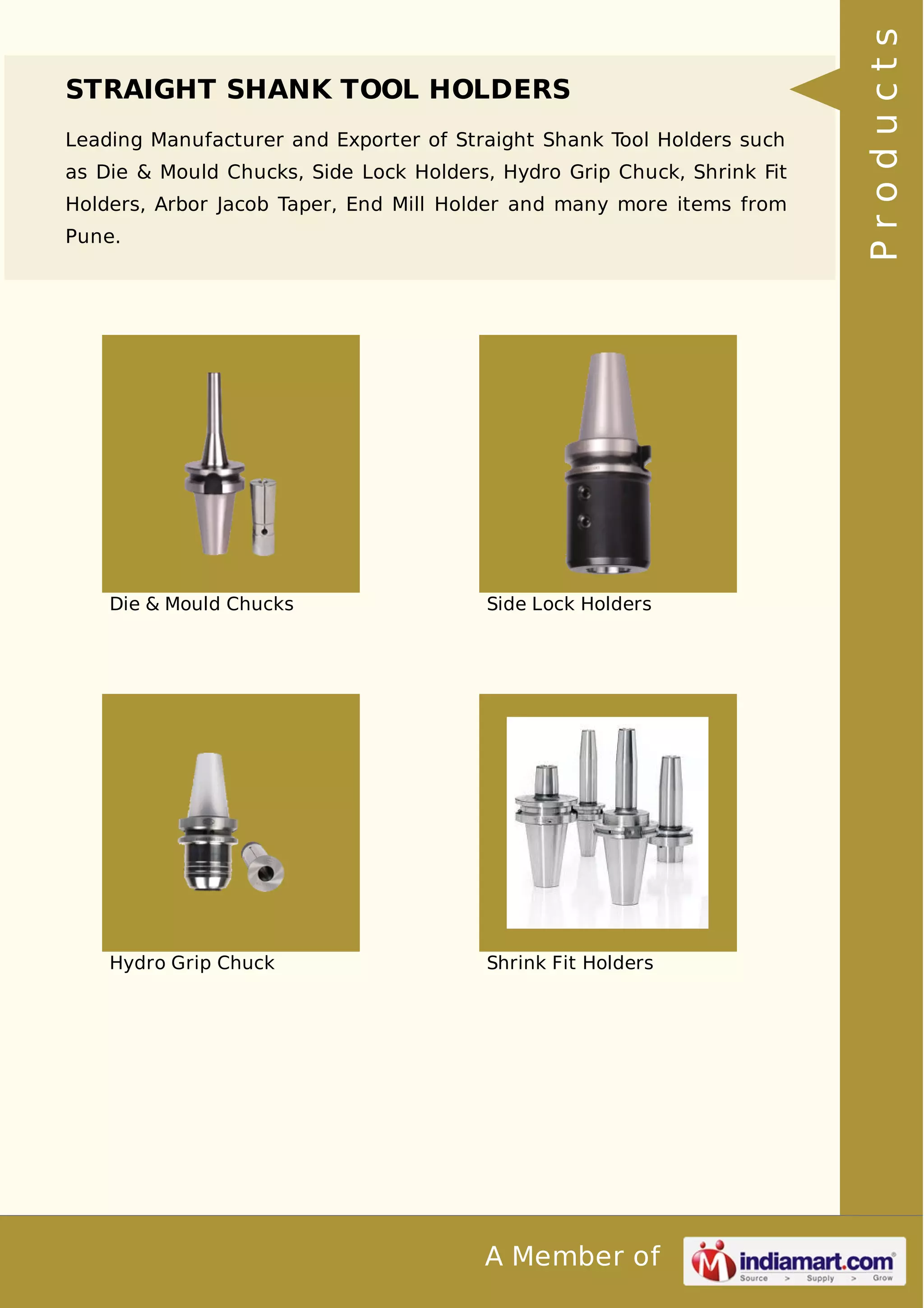 Parth Enterprises India, Pune, Spindle Toolings Conventional Tools | PDF