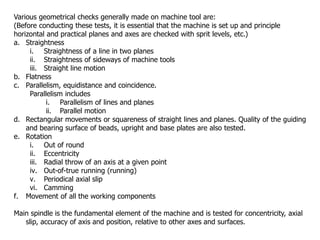 Machine tool metorology | PPTX