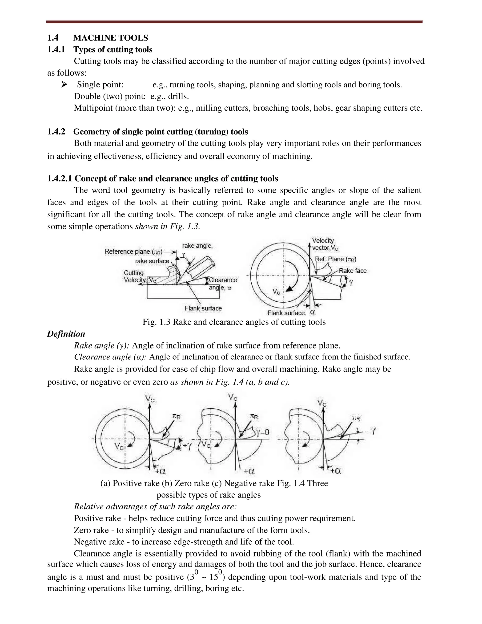 Machine tools lecture notes iii-i | PDF