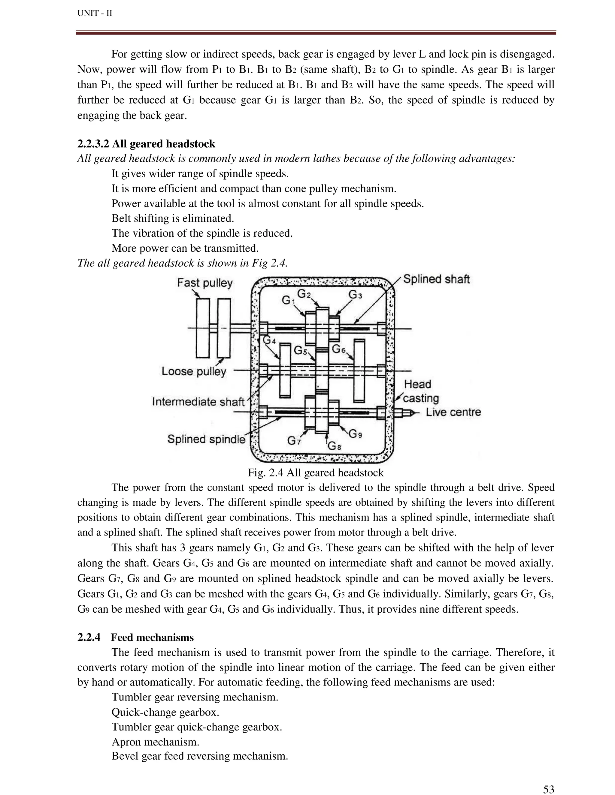 Machine tools lecture notes iii-i | PDF