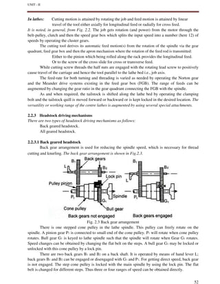 Machine tools lecture notes iii-i | PDF