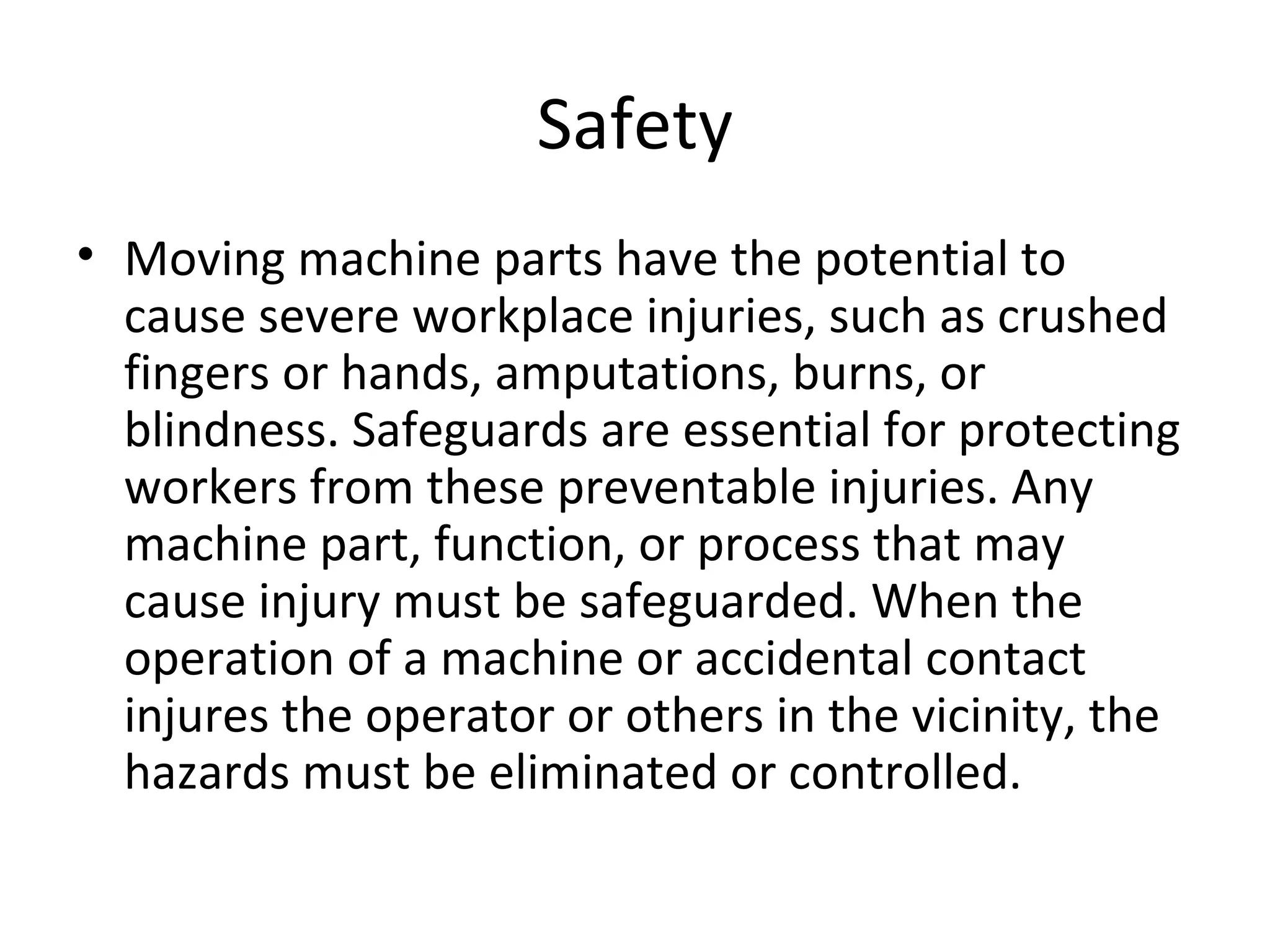 Machine tools safety | PPT