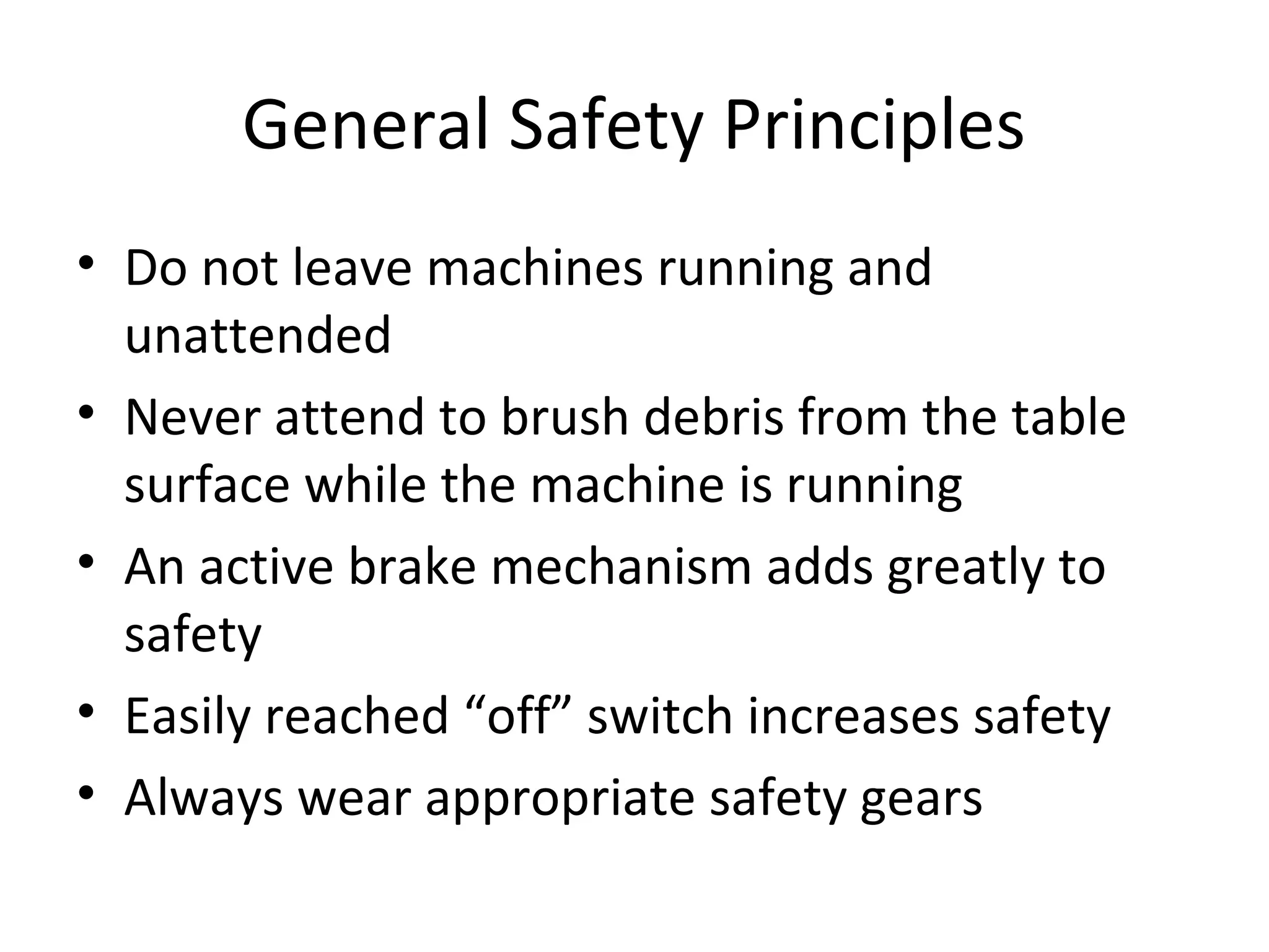 Machine tools safety | PPT