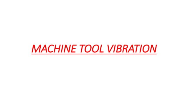 Machine tool variation | PPT