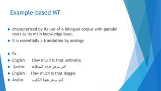 Machine translation | PPTX