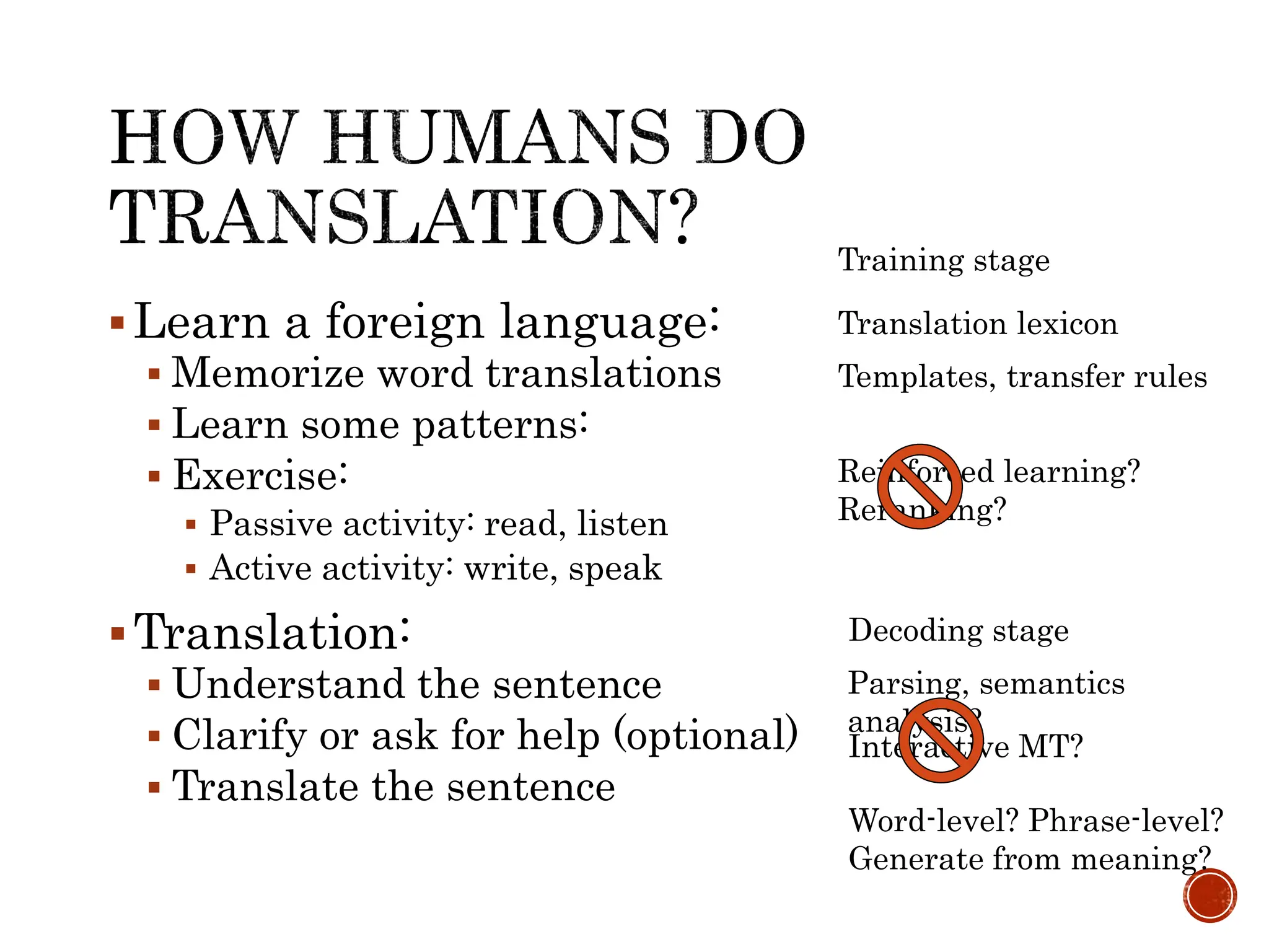 Machine Translation ppt for engineering students | PPT