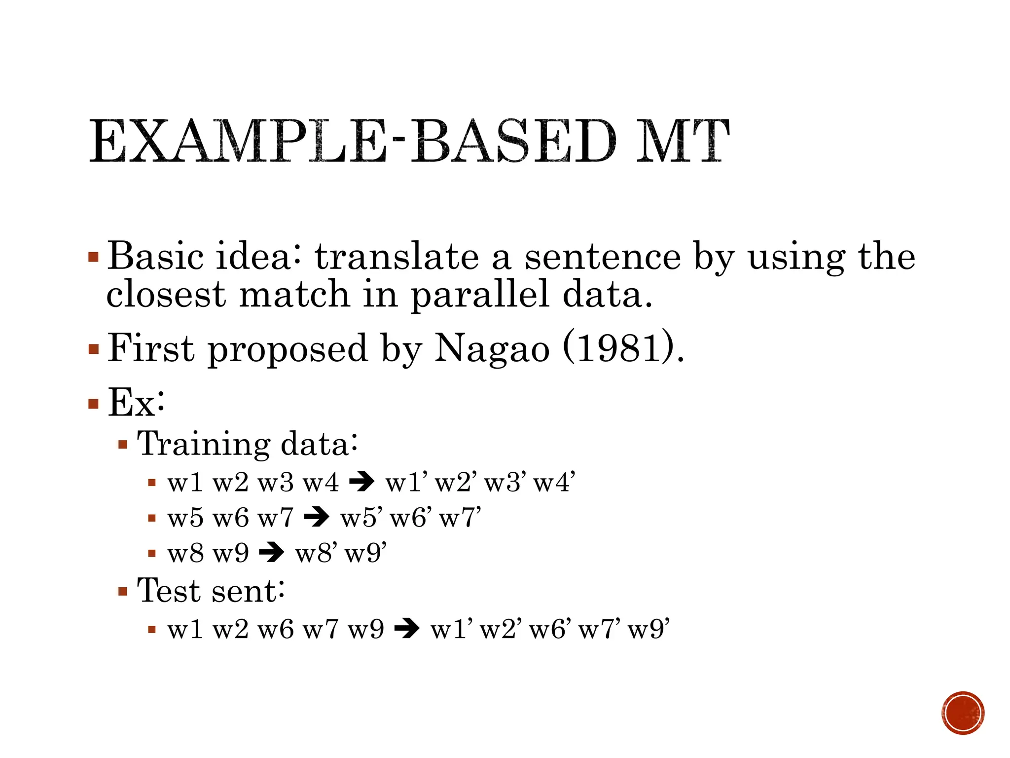 Machine Translation ppt for engineering students | PPT