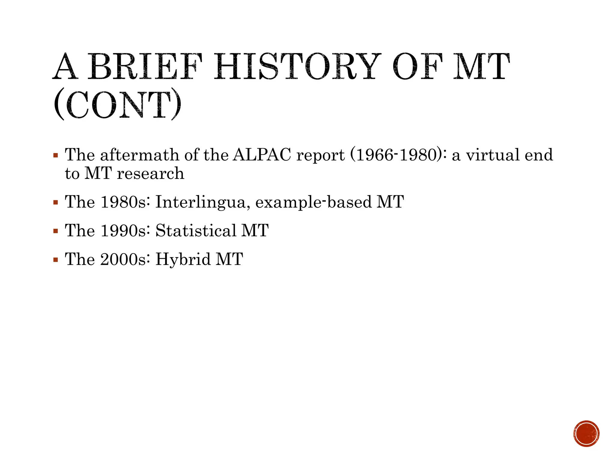 Machine Translation ppt for engineering students | PPT