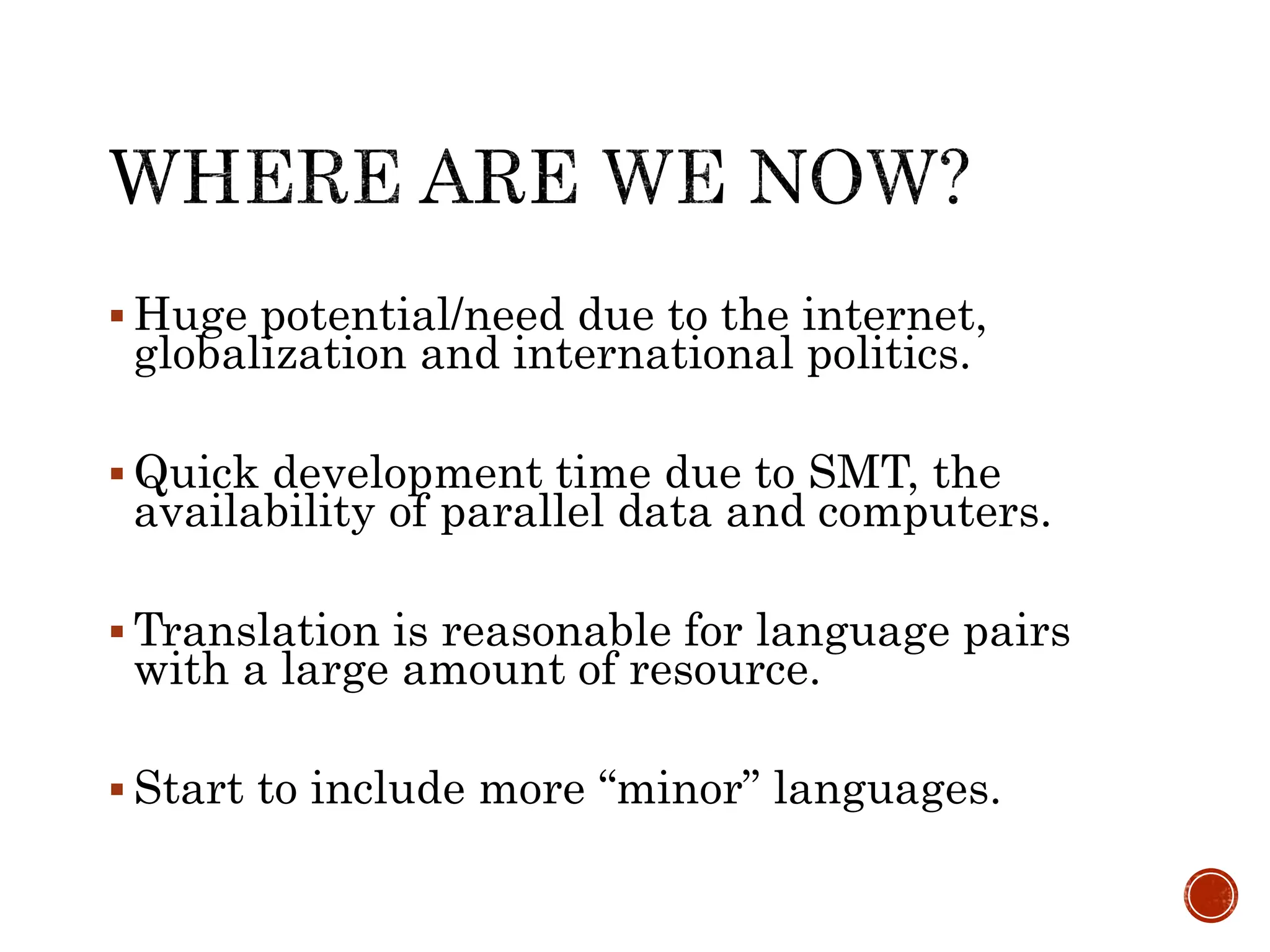Machine Translation ppt for engineering students | PPT