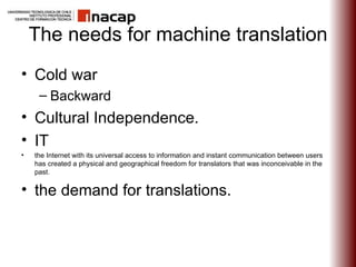 Machine Translation And Computer Assisted Translation | PPT