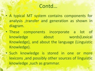 Machine translation with statistical approach | PPT