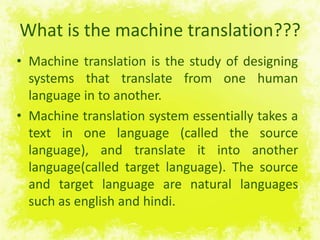 Machine translation with statistical approach | PPT