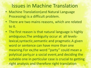 Machine translation with statistical approach | PPT