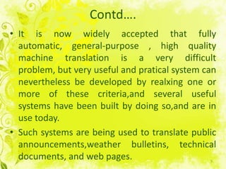 Machine translation with statistical approach | PPT