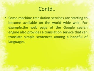 Machine translation with statistical approach | PPT