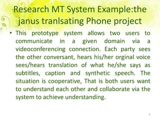 Machine translation with statistical approach | PPT