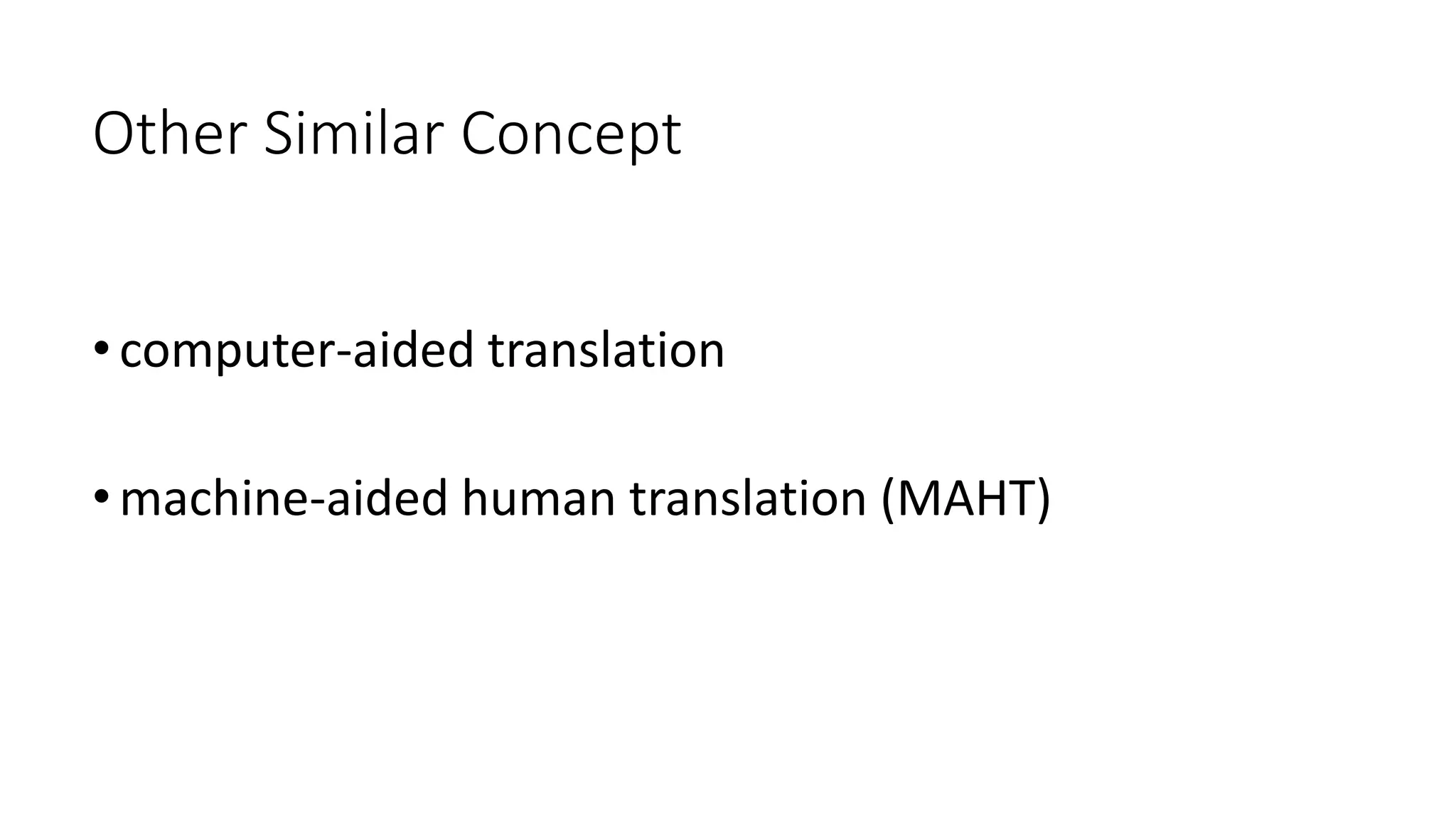 Machine translator Introduction | PPTX