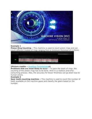 Machine Vision – Augment not replace Humans | PDF