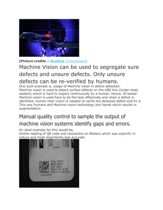 Machine Vision – Augment not replace Humans | PDF