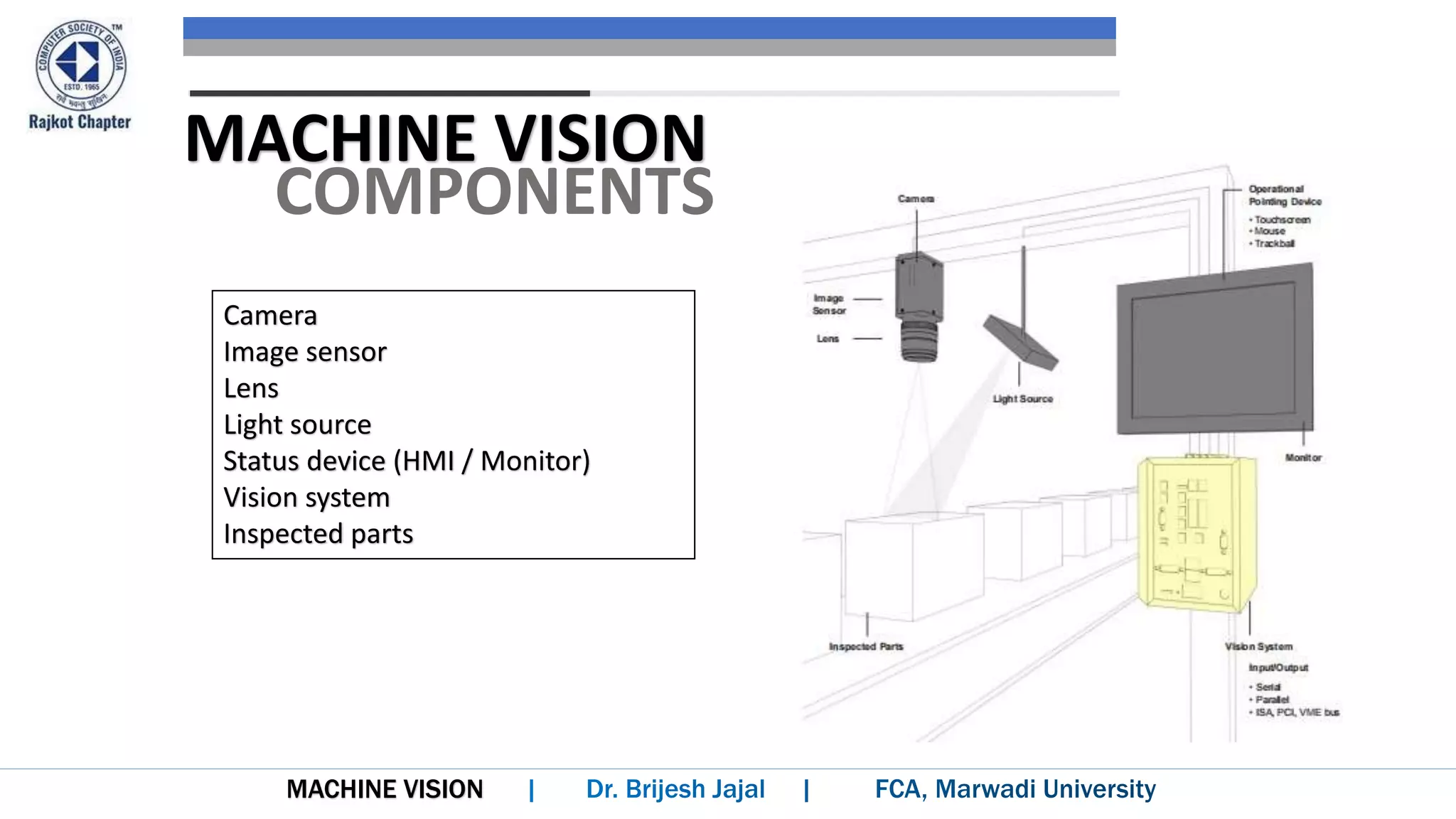 Introduction to Machine Vision and its applications | PPTX