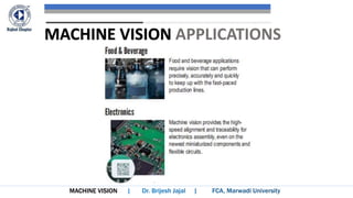 Introduction to Machine Vision and its applications | PPTX