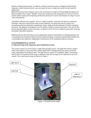 Machine vision project | PDF