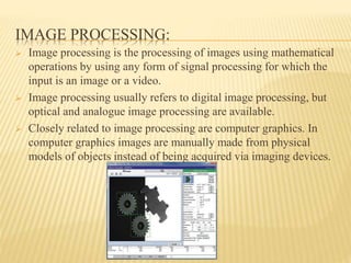 Machine Vision System | PPTX