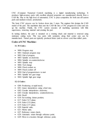 Machining Technology-2 MT-474 (Practical) | DOCX