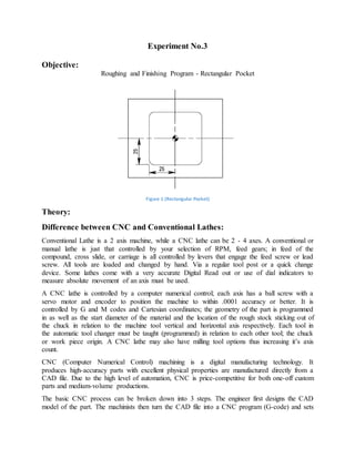 Machining Technology-2 MT-474 (Practical) | DOCX