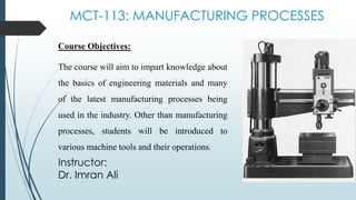 "Fundamentals of Machining Processes in Manufacturing" | PPT