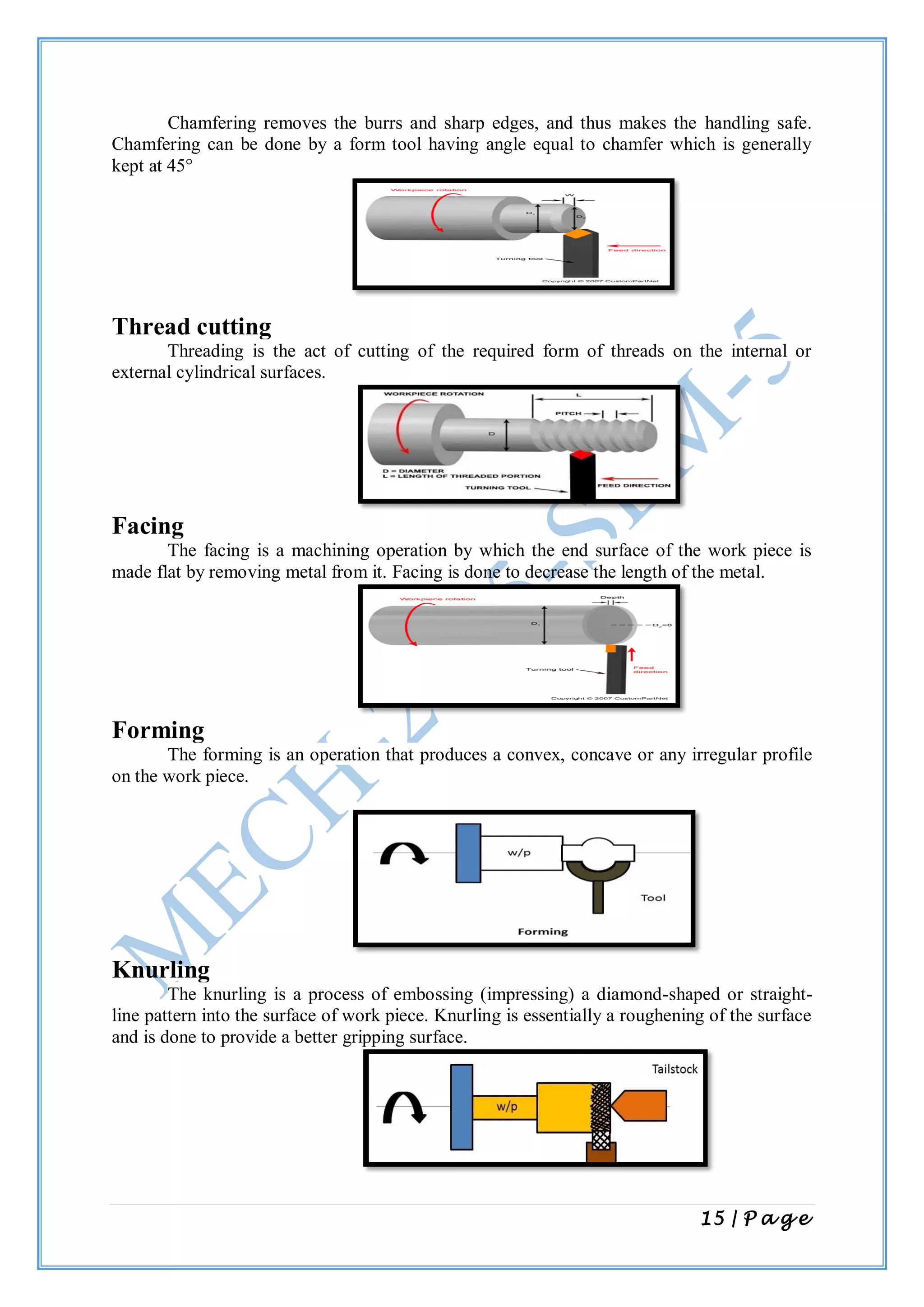 Machining technology lab manual mechanical.manufacturing technology 2 lab manual | PDF