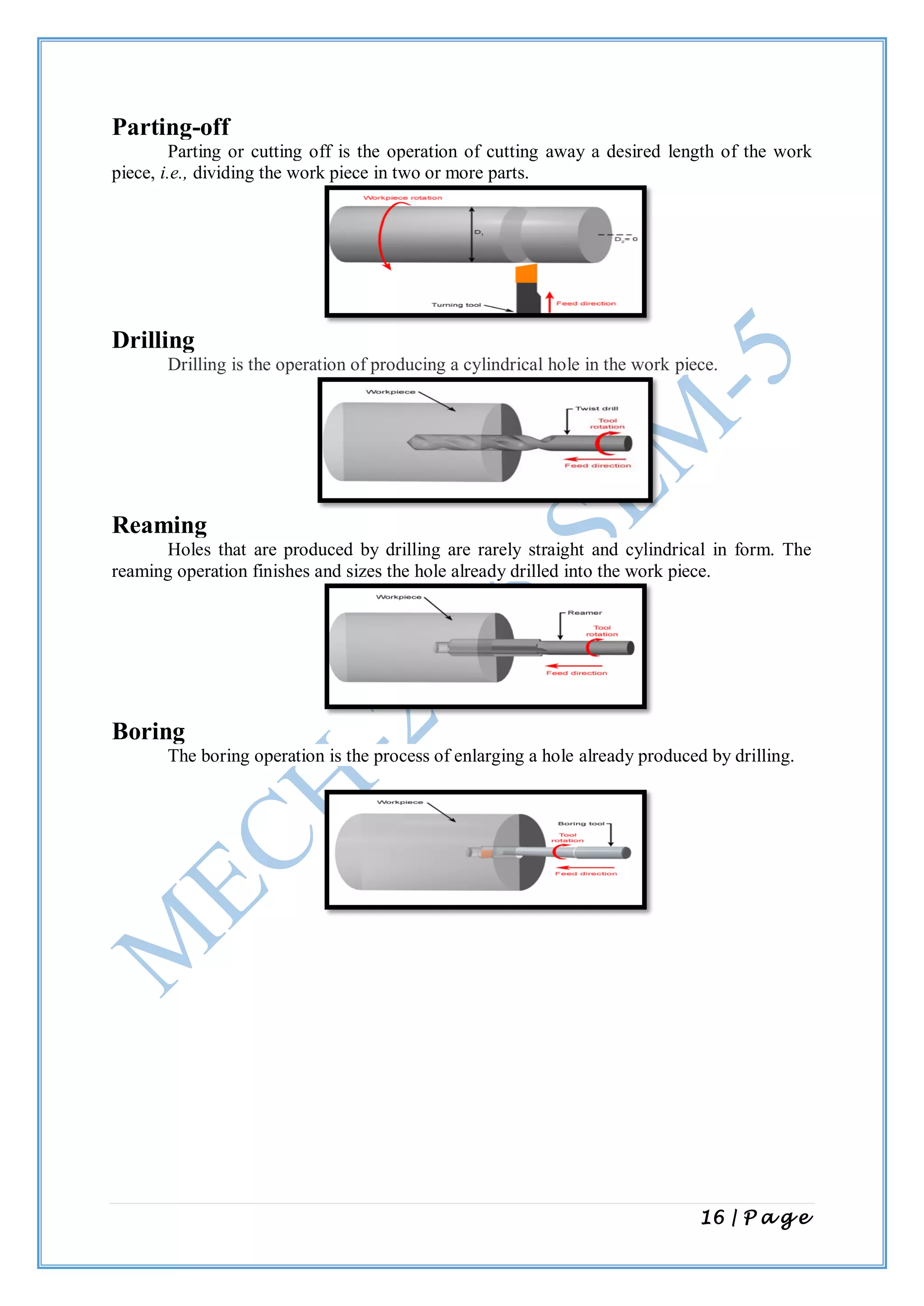 Machining technology lab manual mechanical.manufacturing technology 2 ...