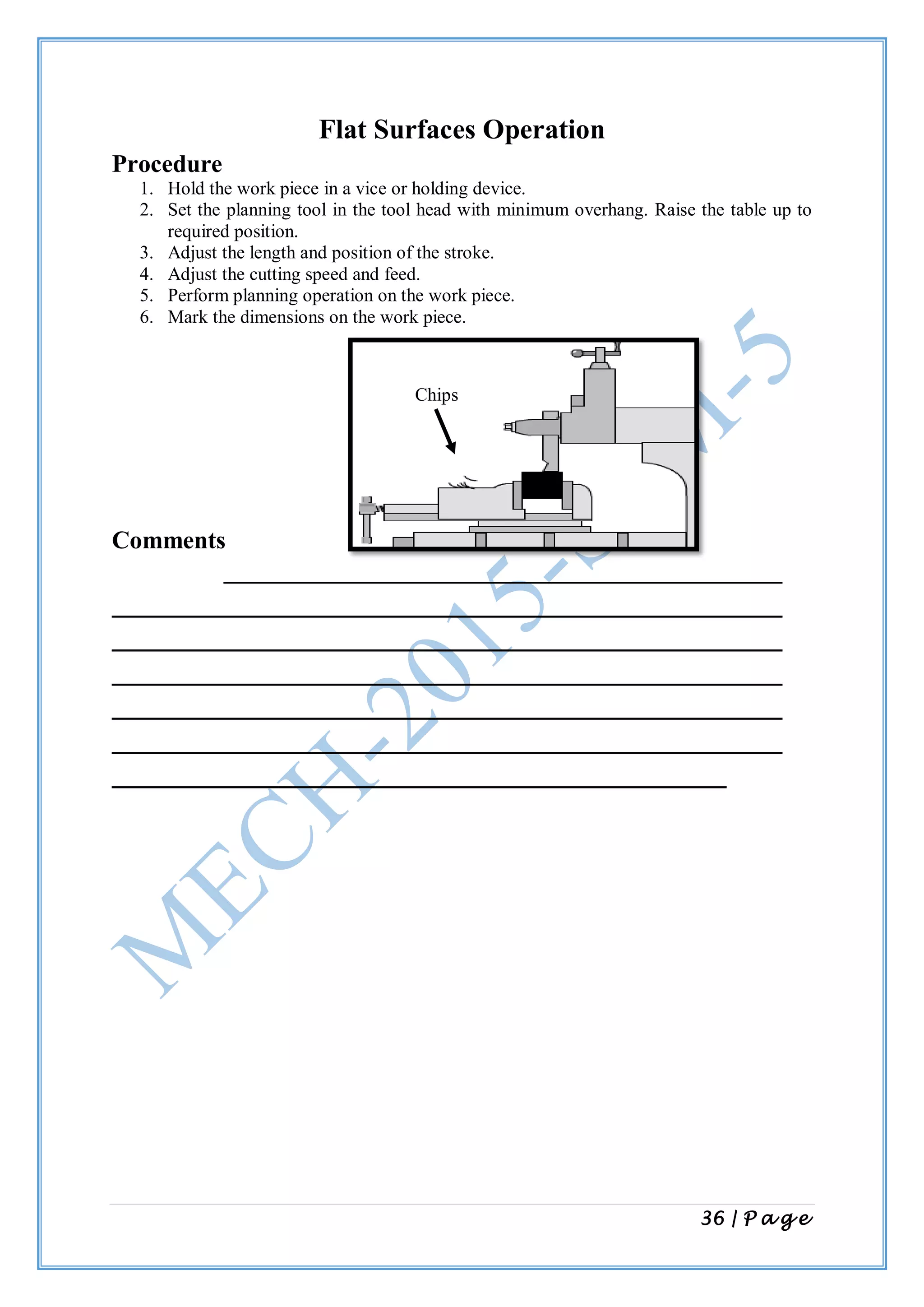 Machining technology lab manual mechanical.manufacturing technology 2 ...
